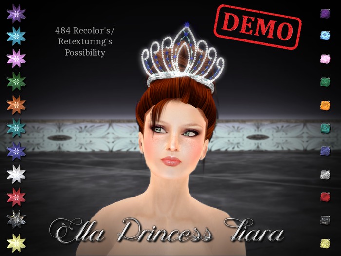 Second Life Marketplace - [Miss Guardian] Ella Princess Tiara DEMO