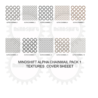 Second Life Marketplace - Mindshift - Alpha Chainmail (Pack 1) Textures