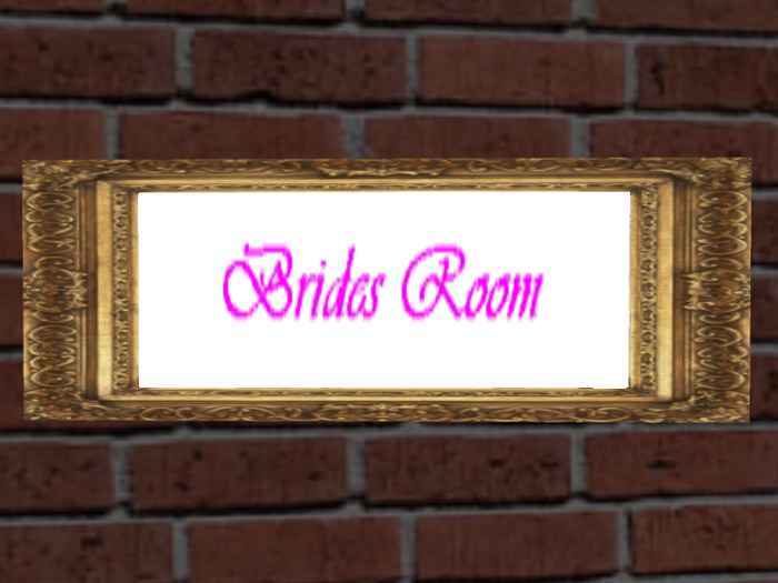 Second Life Marketplace - Brides Room Sign