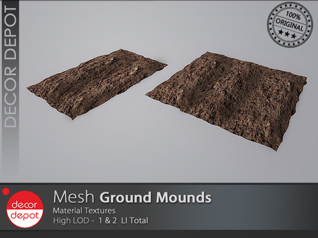 Second Life Marketplace - [DD] - FULL PERM Ground Mounds