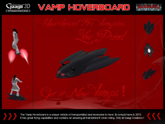 Second Life Marketplace - Gaagii - Vamp Hoverboard (PROMO)