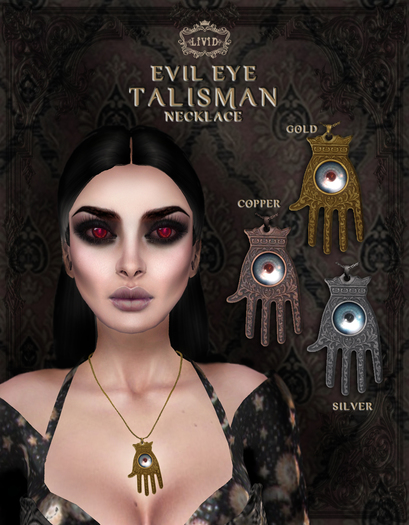Second Life Marketplace - LiViD : Evil Eye Talisman Necklaces PROMO ...
