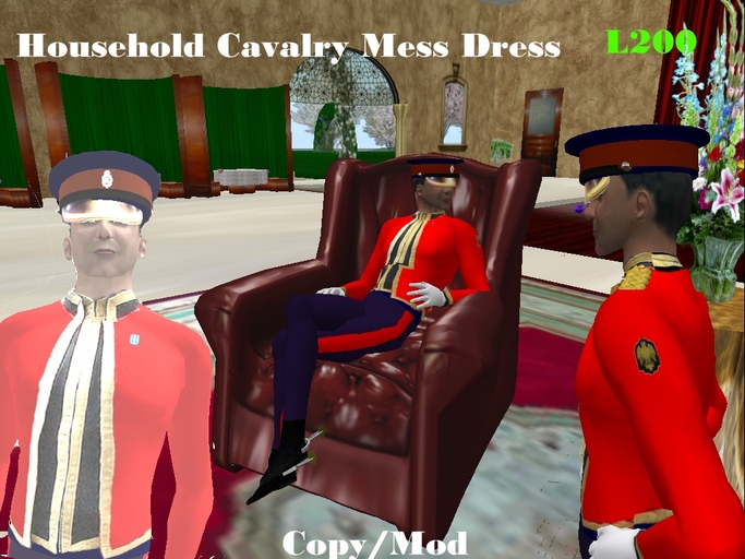 Second Life Marketplace - Household Cavalry mess dress uniform
