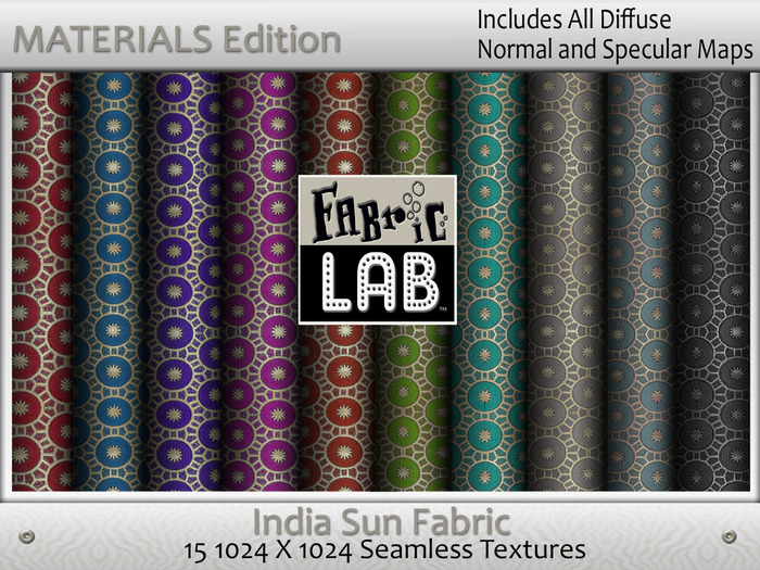 Second Life Marketplace - Materials Edition - Fabric Lab ME India Sun ...
