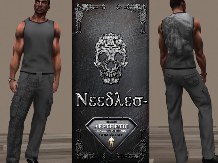 Second Life Marketplace - -Needles- Aesthetic Baggy-Gray