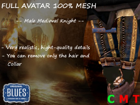 Second Life Marketplace - ♫ Blues Touch ♫ Full Avatar 100% Mesh Male ...