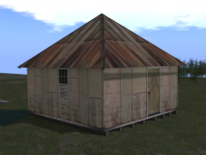 Second Life Marketplace - 6 Prim/LI Solid mesh Shabby Shack - an SL ...