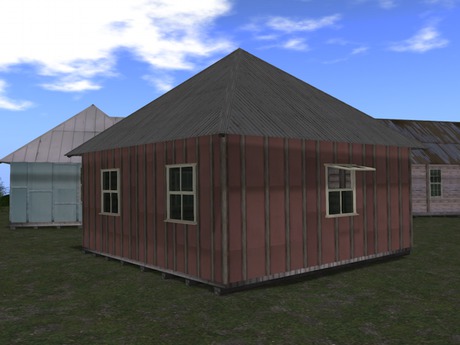 Second Life Marketplace - 9 Prim/LI Solid mesh Shabby Shack with ...