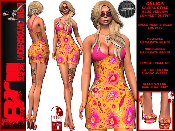 Second Life Marketplace Celica Pink Version Casual Style Complet