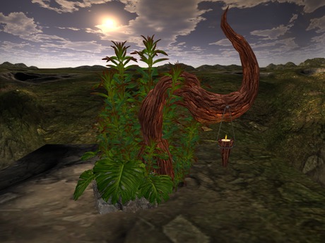 Second Life Marketplace - Twisted Tree Lamp ( Tropical )