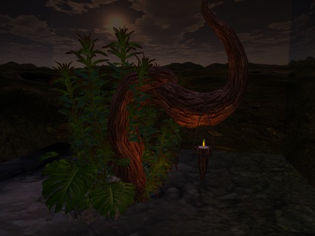 Second Life Marketplace - Twisted Tree Lamp ( Tropical )