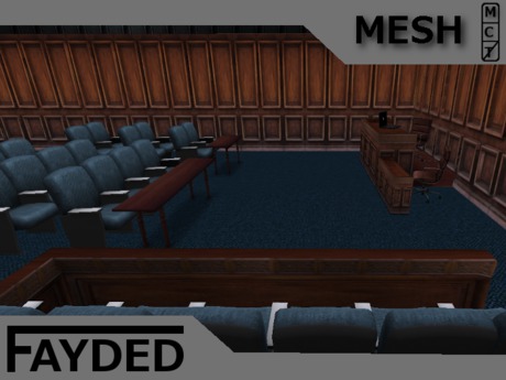 Second Life Marketplace - FAYDED - Courtroom Set