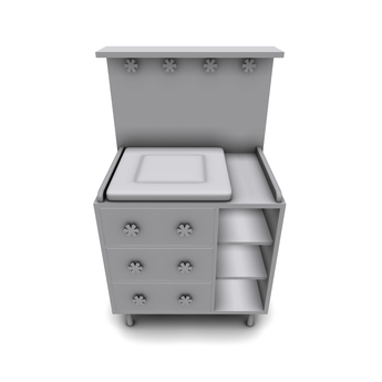 Second Life Marketplace - FP MESH - Diaper Changing Unit PETAL, Nappy ...