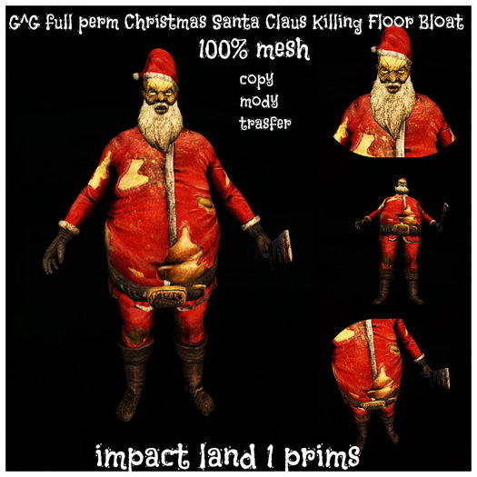 Second Life Marketplace - G^G full perm Christmas Santa Claus Killing ...