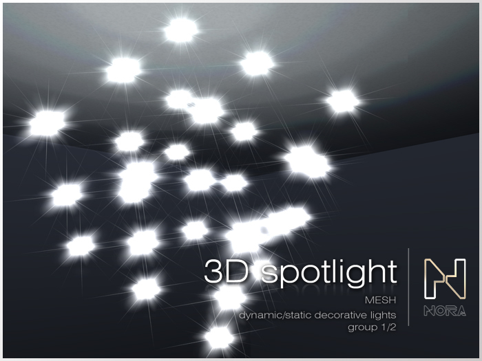 Second Life Marketplace - NORA "3D spotlight" MESH dynamic/static ...