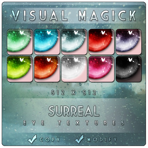 Second Life Marketplace - :VM: Surreal Eye Textures