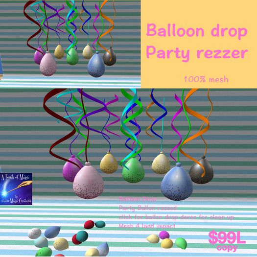 Second Life Marketplace - Party Balloons Drop (bag)