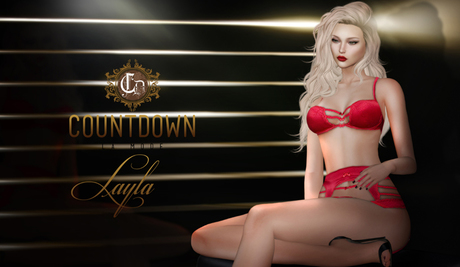 Second Life Marketplace - Countdown.Layla Orange Lingerie
