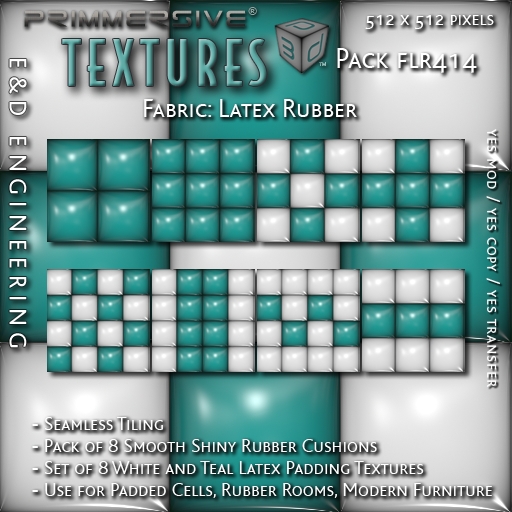 Second Life Marketplace - [FLR414] 8 Seafoam Latex and White Latex ...