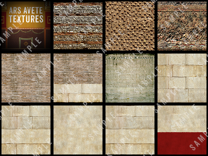 Second Life Marketplace - AA stone and brick wall textures (18 seamless ...