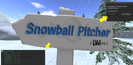 Second Life Marketplace - Snowball Pitcher [DM-Script]
