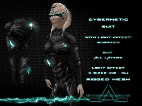 Second Life Marketplace - Cyber Armor Full Outfit - Rigged Mesh