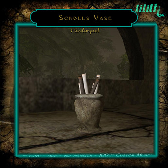 Second Life Marketplace - LD Scrolls Vase