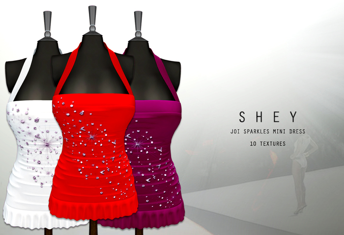 Second Life Marketplace - SHEY - Joi Mini Dress ( 10 Textures )