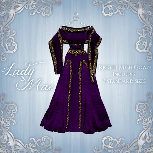 Second Life Marketplace - [K~*~S] Lady Mae - Gown - Amethyst
