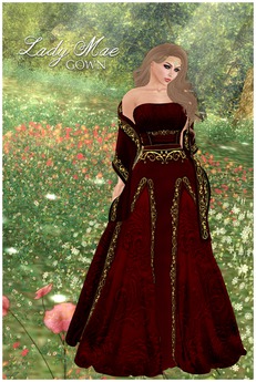 Second Life Marketplace - [K~*~S] Lady Mae - Gown - Amethyst