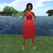 Second Life Marketplace - Red White Dotty Dress by Leelee-Adult Sized