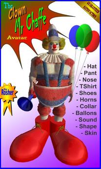 Second Life Marketplace - ! ::: The Clown Mr Chaffe Avatar
