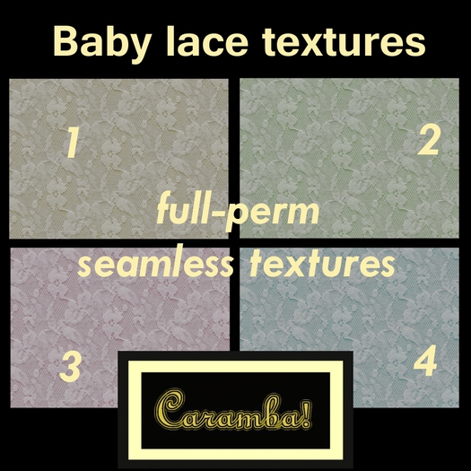 Second Life Marketplace - Baby lace textures pack