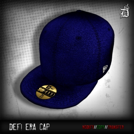 Second Life Marketplace - DEF! Era Cap / Blue