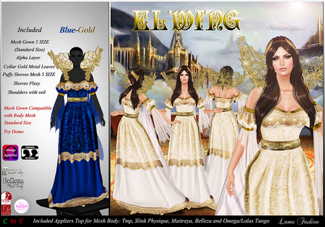 Second Life Marketplace - -Lamu Fashion-Gown *Elwing* DEMO