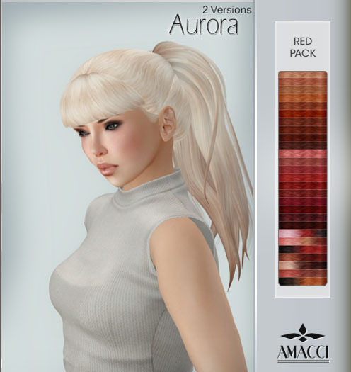 Second Life Marketplace - Amacci Hair - Aurora - Red Pack