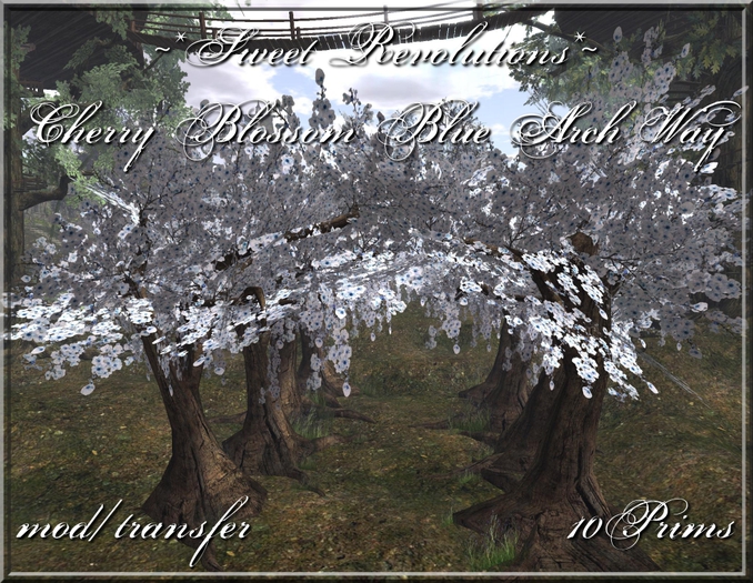 Second Life Marketplace - ~*SR*~ Cherry Blossom Blue Arch Way Box