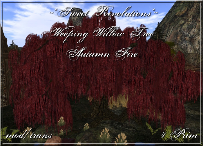 Second Life Marketplace - ~*SR*~ Weeping Willow - Autumn Fire m/t Box