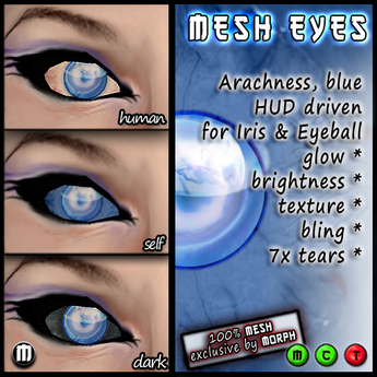 Second Life Marketplace - 0o Morph Mesh Eyes ARACHNESS + HUD (4x SET ...