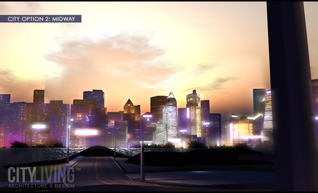 Second Life Marketplace - CITY LIVING - Sim Surround Skyline - City ...