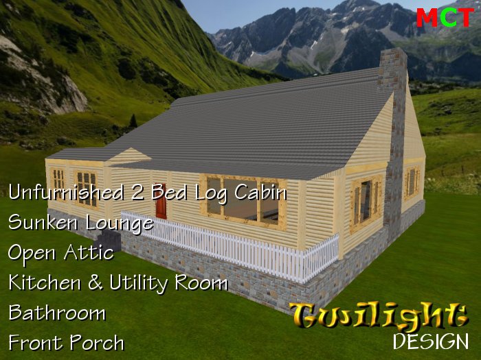 Second Life Marketplace - TDH203 - 2 Bedroom Log Cabin