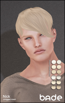 Second Life Marketplace - [bade] Nick LIGHT BLONDES