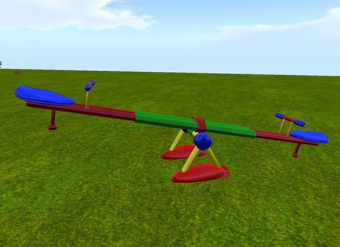 Second Life Marketplace - Wippe f. 2 kids/seasaw f. 2 kids NEW OK