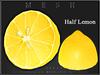 Second Life Marketplace - T-3D Creations [ Half Lemon ] Regular MESH ...