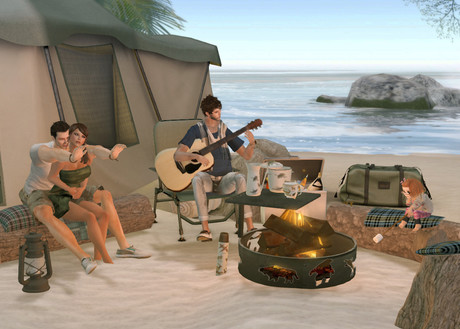Second Life Marketplace - Aphrodite Summer time Family Camping Set ...