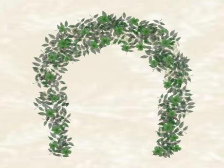 Second Life Marketplace - Clover Archway - Grey & Green Clovers
