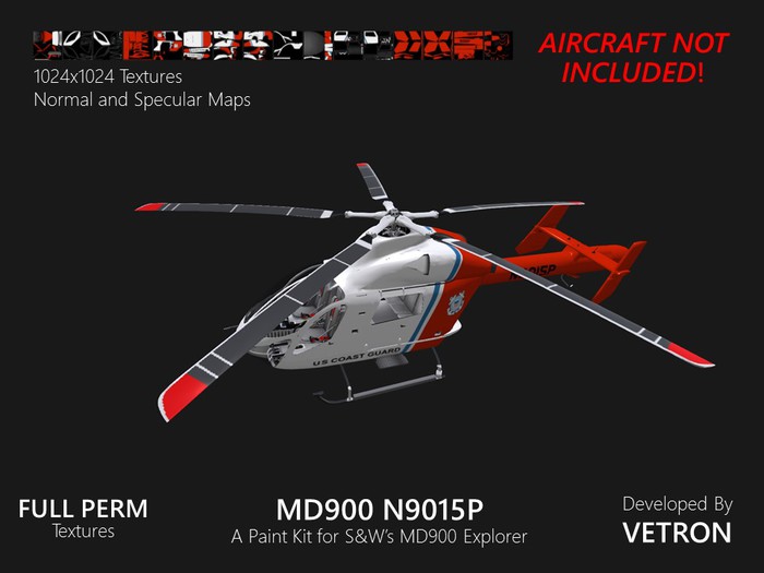 Second Life Marketplace - [Vetron] MD900 N9015P