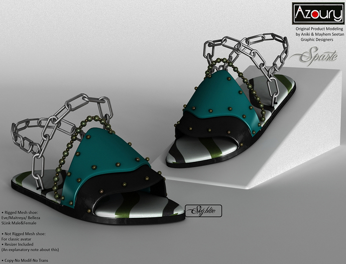 Second Life Marketplace - AZOURY - Sparte (Sky blue)