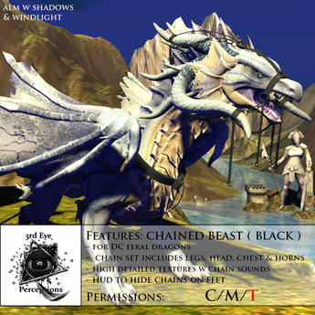 Second Life Marketplace - Chained Beast Set ( black feral DC ) NON ...