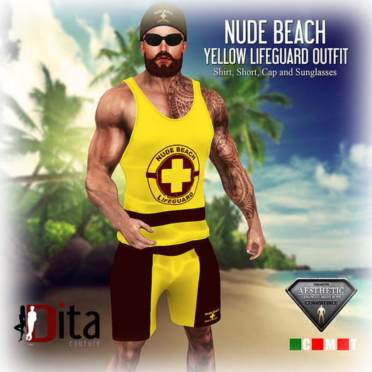 Second Life Marketplace Dc Nude Beach Lifeguard Yellow